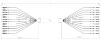 China SC-LC 12F Patch cord LSZH/PVC UPC and APC for sale