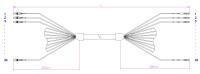 China SC-LC 24F Patch cord LSZH/PVC UPC and APC for sale