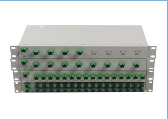 China Rack Mount Fiber Optic PLC Splitter Specification for sale