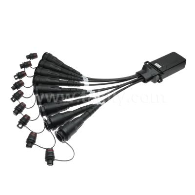 China Waterproof SC/APC 1x8 Mini FiberHub CLOSURE ITU-T SM G657A2 Fiber Optic PLC Splitter IP68 for sale