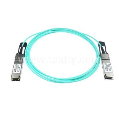 China Active Optical Cables Fiber AOC 100Gbps QSFP28 to QSFP28 for Data Center FTTH FTTX for sale