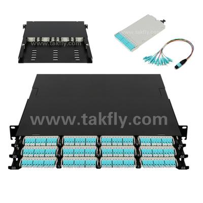 China Fiber Optic MPO Cassette MTP Patch Panel 144 Cores Super-high Density For Data Center FTTX for sale