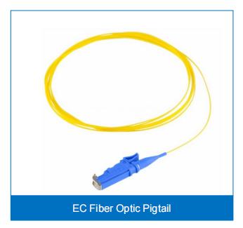 China EC Fiber Optic Pigtail LSZH/PVC SM/MM for sale