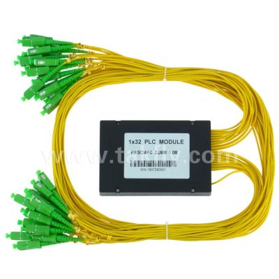 China Fiber Optic PLC Splitter ABS box 1xN SC APC/UPC for Fttx Telecom Data Center for sale