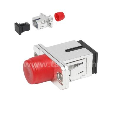 China Fiber Optic Coupler FC-SC Simplex Metal Hybrid Adapter Female/Female for Data Center Telecom FTTX for sale
