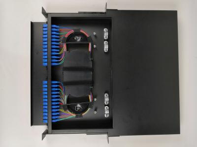 China 1U 48Core Slidable Rack-Mount Fiber Optic Distribution Frame with 19-Inch Rack and Easy Cable Management for sale