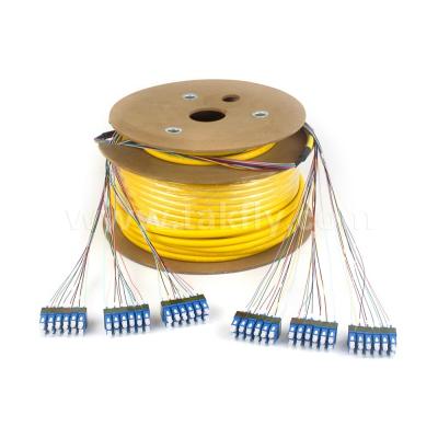 China Fiber Optic Patch Cords 36Cores SC-SC Pre-terminated Breakout Patchcord for Telecom Data Center for sale