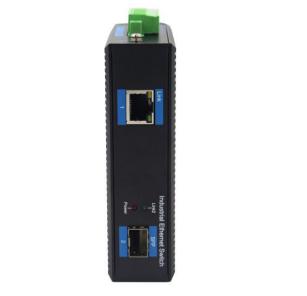 China Industrial Grade Media Converter 1-port 10/100/1000Mbps Ethernet+ 1-port 1000Mbps SFP Fiber（DF-1FG-1GI） for sale