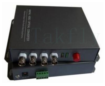 China 4CH Digital Video Optical Converter – 2 Video + 1-2 RS485 Data over Single Fiber for sale