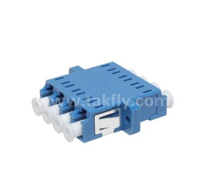 China LC Quad Fiber Adapter – 4× LC Duplex, Space-Saving Design, for Cable-to-Cable & Cable-to-Equipment Connection for sale