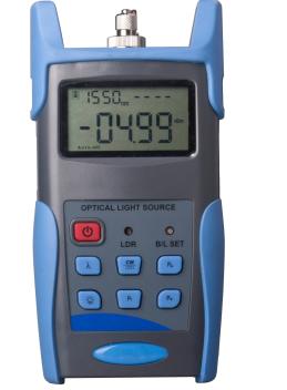 China FTTx Fiber Optic Handheld Adjustable Light Source in Chinese For SM/MM FC/PC for sale