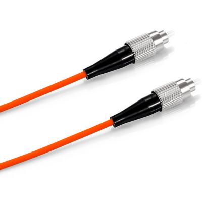 China FC To FC OM1 62.5/125um 3.0mm Simplex Orange Multimode Fiber Optic Patchcord for sale