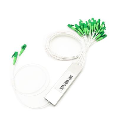 China 2x32 SC APC colored 0.9mm fiber cable single mode mini  PLC splitter for sale