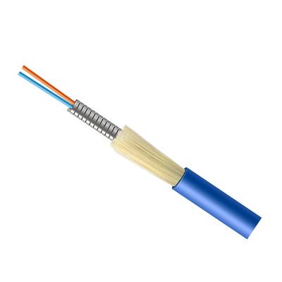 Cina Giacca blu dell'interno del PVC del cavo armato MP G657A1 del cavo a fibre ottiche OFC del centro del metallo 2 in vendita