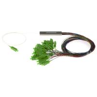 중국 FTTH Optical PLC Splitter 1x32 Fiber Optic Splitter Mini Type Single Mode Steel Tube SC APC Splitter 판매용