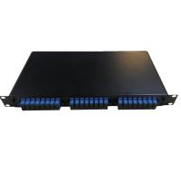 China FTTX 48 Ports Rack Mounted Fiber Optic Patch Panel With SC Simplex Adapter for sale