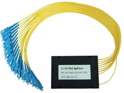 2.0mm Cable 1X8 Fiber Optic PLC Splitter ABS Module With SC Connector