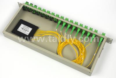 Китай Режим G657A Splitter PLC держателя шкафа 1x64 CATV одиночный с отрезком провода SC APC продается