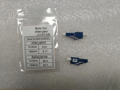 China LC UPC M-F SM Fiber Optical Attenuator Fixed Plug in Attenuator 5dB 10dB 15dB 25dB for sale
