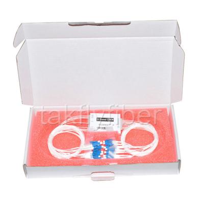China 18CH Micro CWDM Aluminum Mini Box Mux Demux Singe Fiber LC UPC 1270nm 1610nm for sale