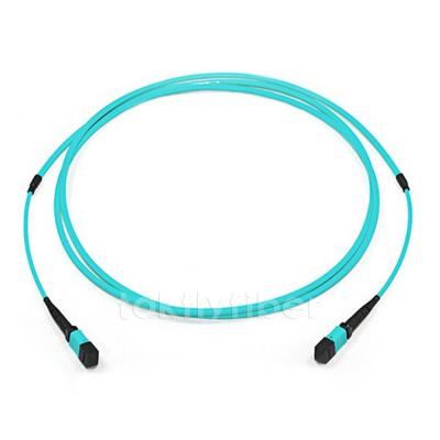 China 8/12/24 Cores MM OM4 Female Fiber Optical MPO MTP Low Insertion Loss for sale