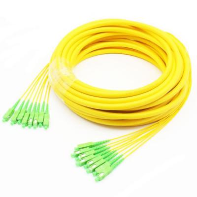 China 8F SC APC 2.0 Fanout Fiber Optic Patch Cord G657A2 Single Mode for sale