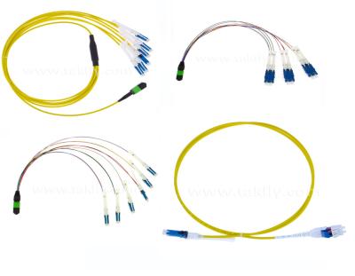 China LSZH 3.0mm MPO CS Fiber Optic Patch Cord 512 Cores For Networks for sale
