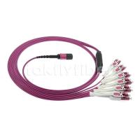 China 12F MPO To 6 LC Duplex Uniboot Fiber Optic Trunk Cable MM OM4 For Network Cabling for sale