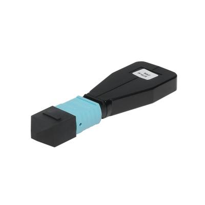 Cina Tipo maschio elite di MTP 50/125 OM3 di "loopback" Aqua Connector Fiber Cable in vendita