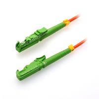 China E2000 APC Fiber Optic Cable Green Connector Multimode Fiber Cable Patch Cord for sale