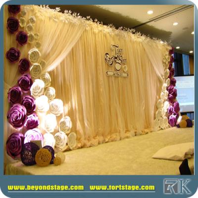 China flowers backdrop pipe and drape for wedding for sale