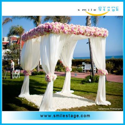 China cheap high quality square pipe and drape with voile velvet velour drape for sale