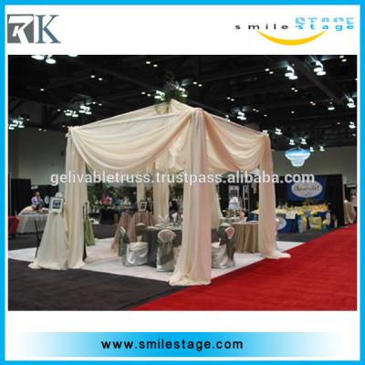 China high quality  low price square roof pipe and drape for event show wedding decoration for sale