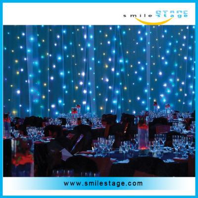 China chrismas decoration led star curtain for wedding /big commercial for sale