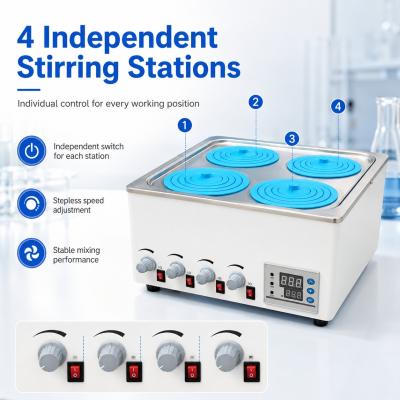 China CENLEE Thermostatic Water Bath Magnetic Stirrer Digital Display Anti-Corrosion Steel for Clinical Lab for sale