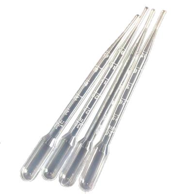 China Lab Consumables Disposable 3ml Sterile Transfer Tip Pipette PP Material Transparent Hospital Lab Use Pasture 100Pcs/Box for sale