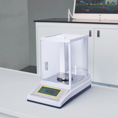 China Portable Precision Laboratory Balance Stainless Steel Pan LCD Screen RS232 Electric 100g 200g 300g 1mg Options OEM Available for sale