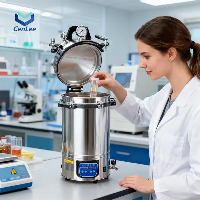 China Portable Autoclave Dental Sterilizer 18L/24L Class B with Automatic Heating Stop and Alarm After Sterilization for Lab for sale