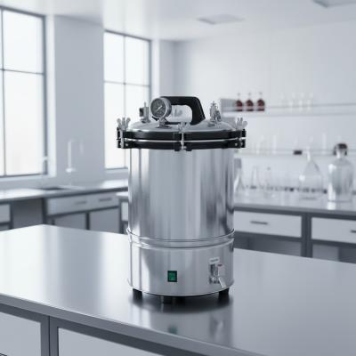 China Dental Medical Vertical Sterilization Pot  18L 24L Automatic Steam Sterilizer for Clinic Instruments for sale