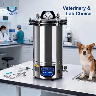 China 18L/24L Dual-Fuel Steam Sterilizer Coal & Electric Portable Autoclave, Class B Pressure Sterilizer for Lab & Field Hospital for sale