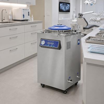 China Cenlee Laboratory Autoclave with Automatic Protection 35/50/75/100/120/150L Stainless Steel Vertical Bolted Steam Sterilizer for sale