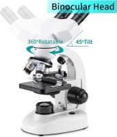 China 40X-640X Magnification Microscope Student Education Compound Biological Optical Binocular Microscope for sale