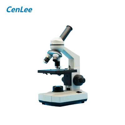 China CenLee C-104 Single-layer Biological Microscope Conveniently Move Specimens 40-640X Laboratory Monocular Optical Microscope for sale