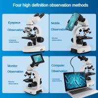 China WF10X/20mm Student Biological Laboratory Microscope 40x-2000x Binocular Light Microscope for sale