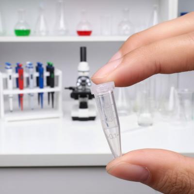 China Micro Centrifuge Tube 0.5ml 1.5ml Lab Supplies with Transparent Scale Sterile PP Material for PCR Laboratory Testing Tubes for sale