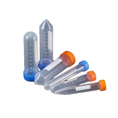 China Medica-l & Science Lab Consumables PP Material Plastic Centrifuge Tubes in 50ml 15ml 2ml 1.5ml 0.2ml Sizes with Screw Cap for sale