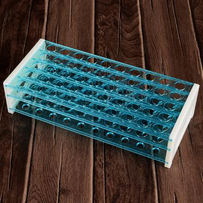 China Plastic 40 50-Hole Three-Layer Detachable Centrifuge Tube Rack with 13mm 16mm 18mm Hole Diameter PP Tube Racks for sale