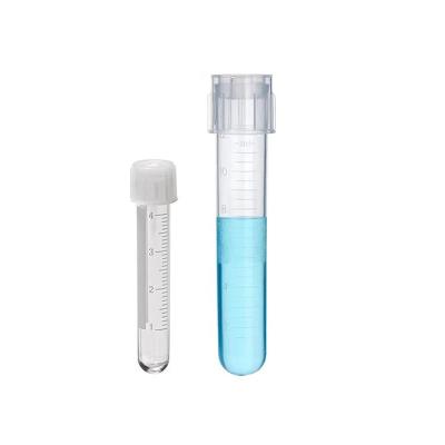 China Culture Tubes 5mL Capacity with Attached Dual Position Cap Sterile PP PS Tissue 5ml Cell Culture Tube with Cap Graduated for sale