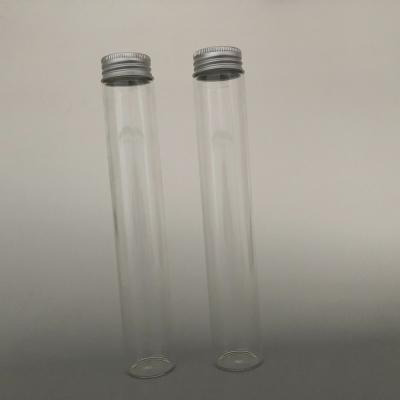 China Hot Sale Laboratory Consumables Various Specifications Flat Bottom Glass Standing Test Tube With Cork for sale