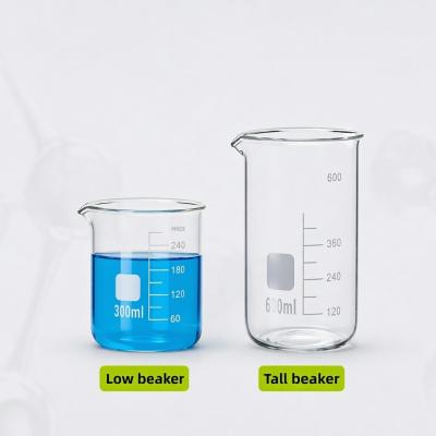 China 1L 2L 3L 5L Thickened High Borosilicate Glass Beaker High-Temperature Resistant Measuring Cup Laboratory Equipment Beaker for sale